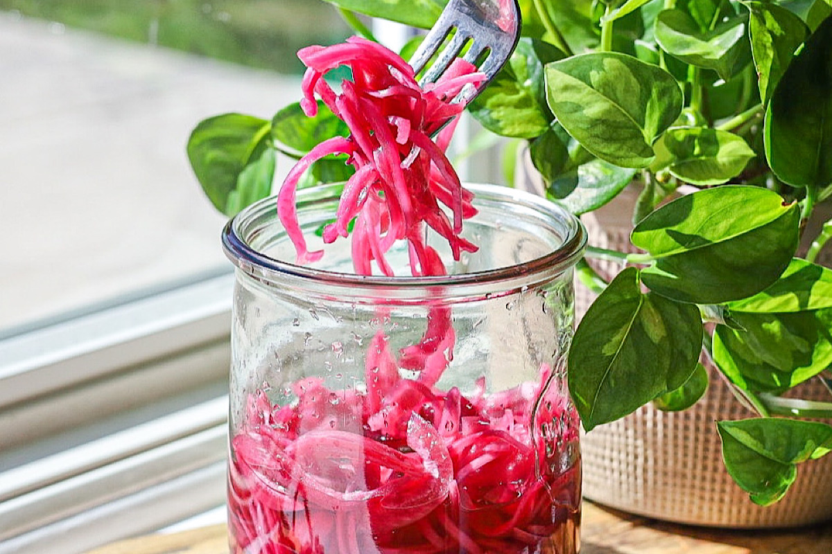 Quick and Easy Pickled Red Onions - Simple is Gourmet