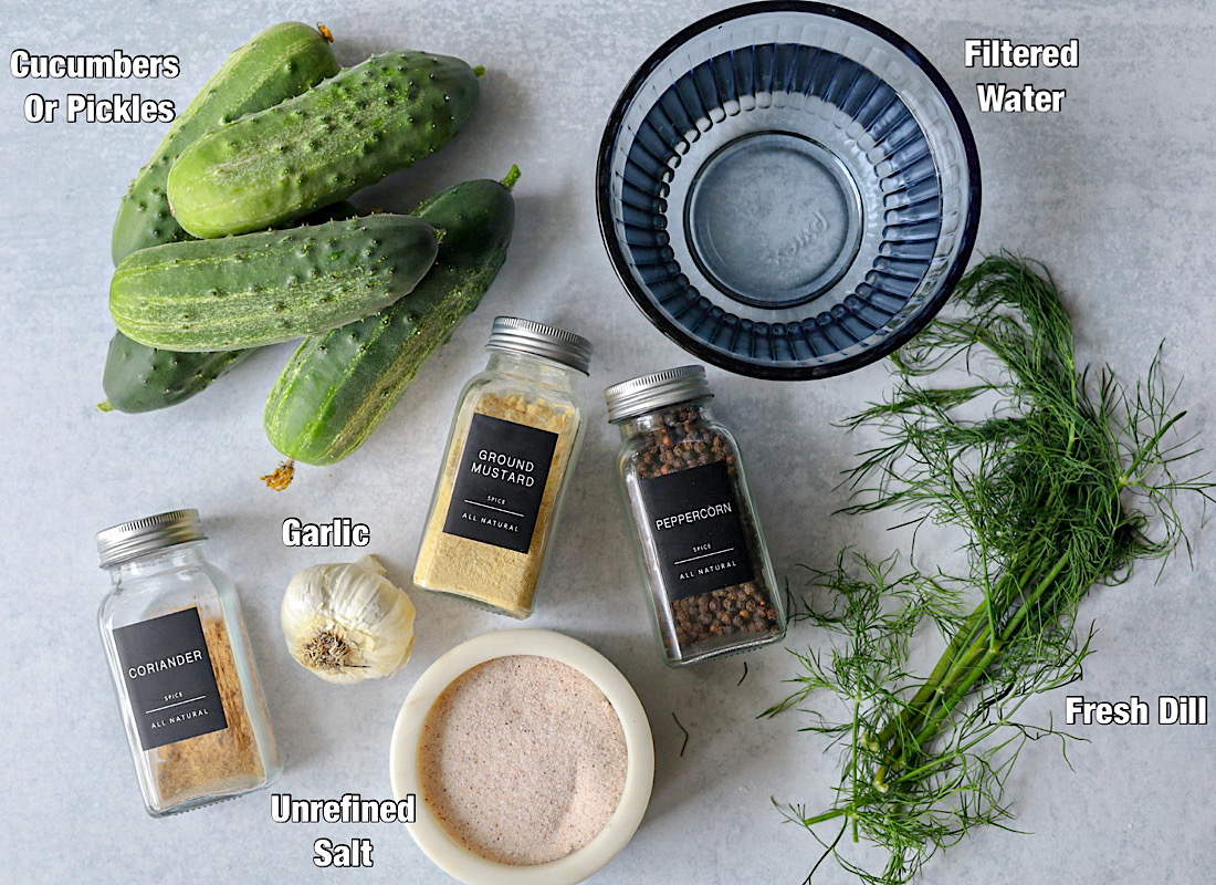 Easy Step by Step Fermented Garlic Dill Pickles - Simple is Gourmet