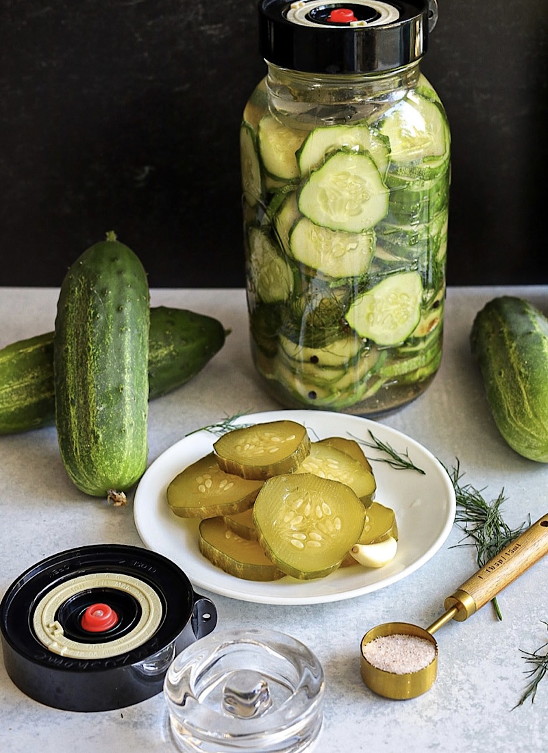 Easy Step by Step Fermented Garlic Dill Pickles - Simple is Gourmet