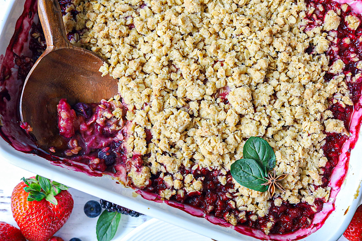 The Best Fruit Crisp Recipe - Simple is Gourmet