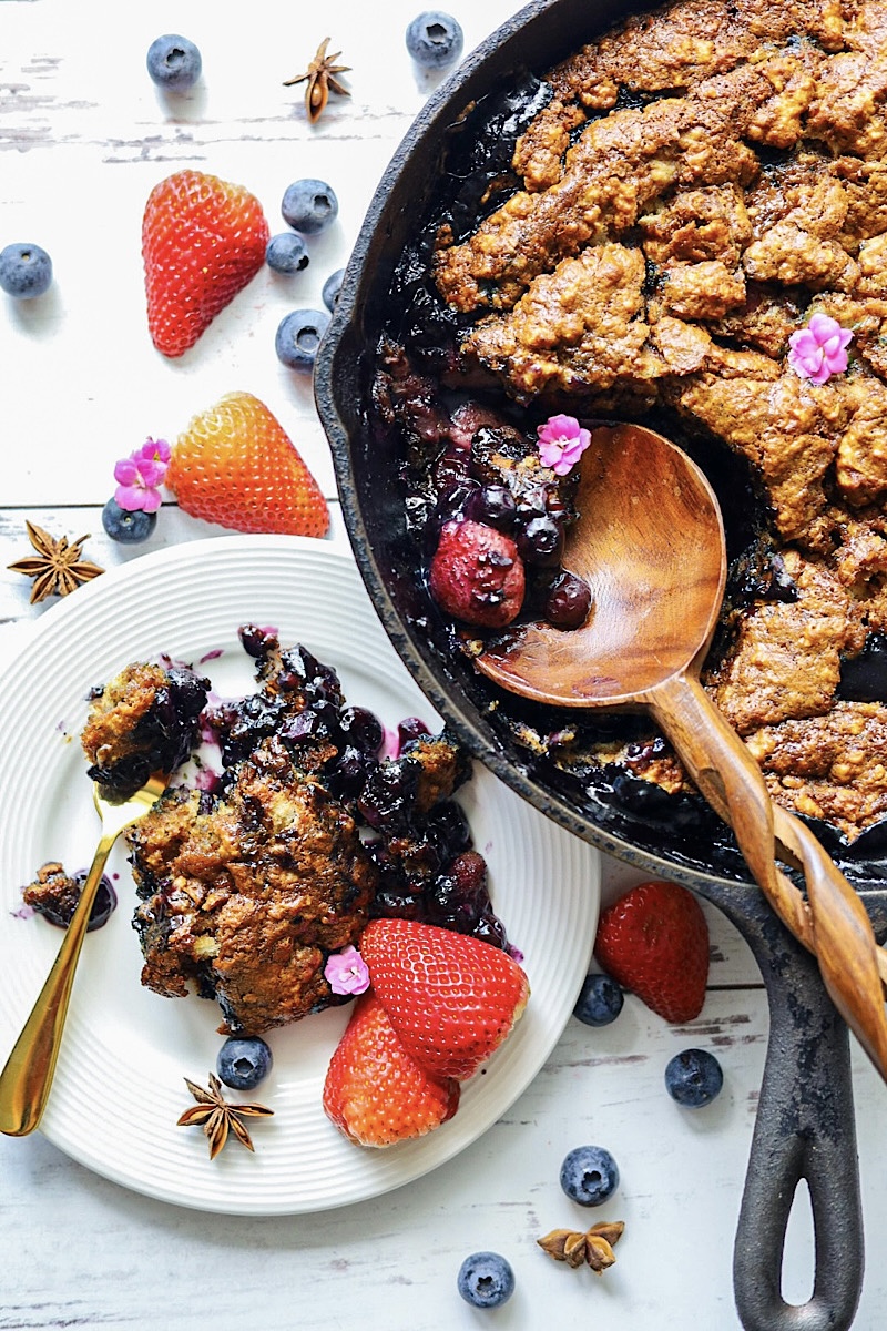 The Best Sourdough Fruit Cobbler - Simple is Gourmet